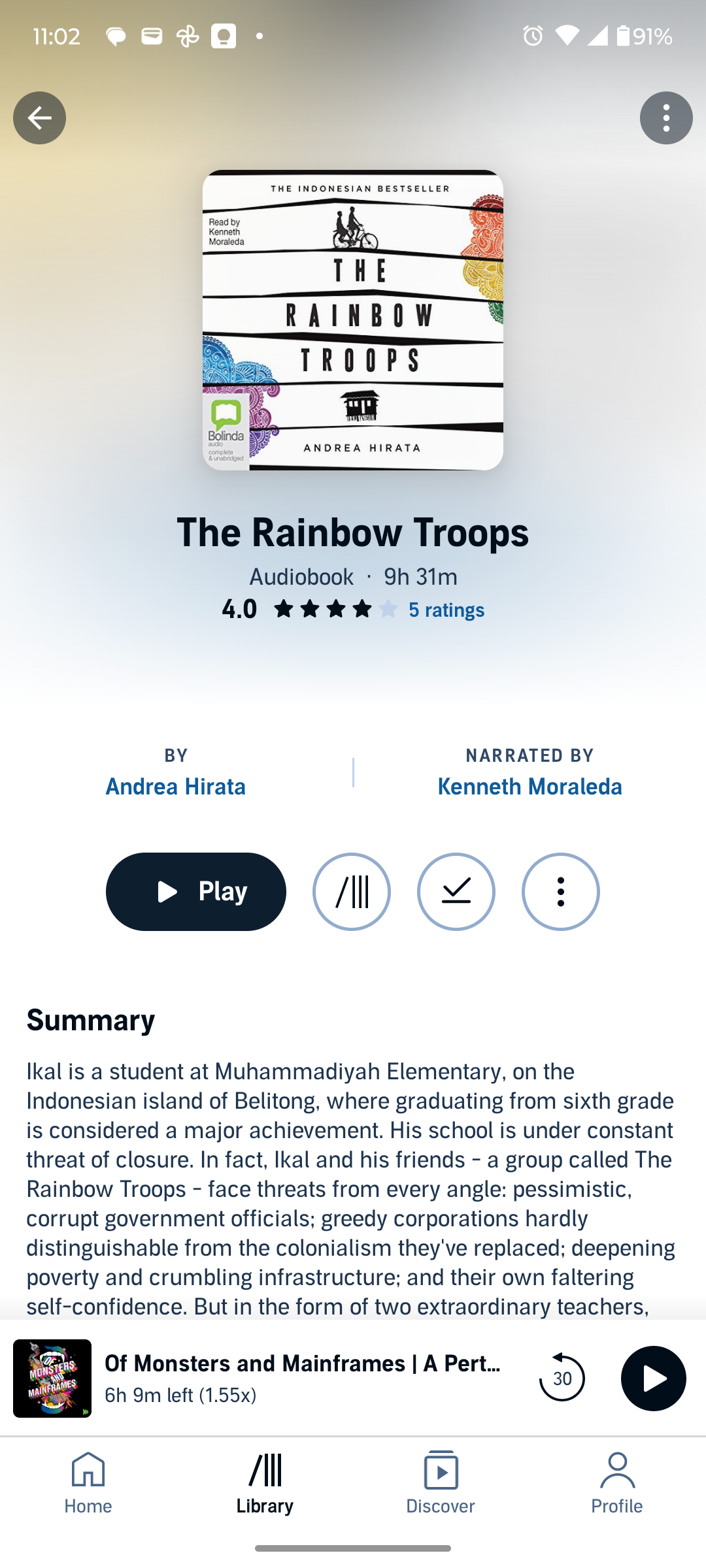 The Rainbow Troops by Andrea Hirata – LittlePlat Book Review ...